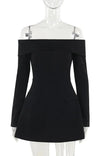 Off-Shoulder A-Line Mini Dress – BioBeautify