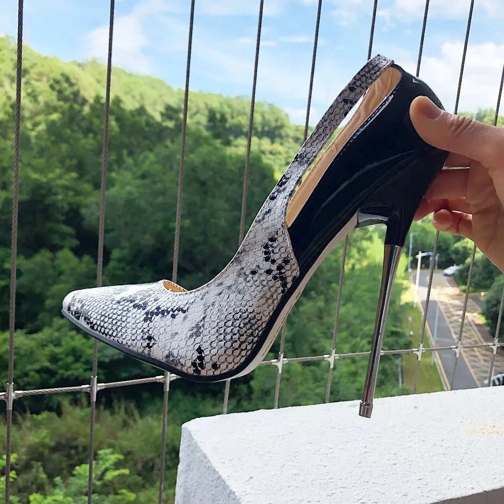 16cm Sexy Extreme High Heels SnakeSkin Pumps – BioBeautify