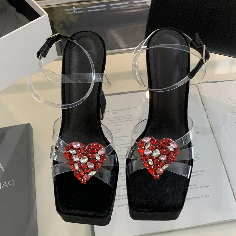Square High Heels Platform Sandals for Women – BioBeautify